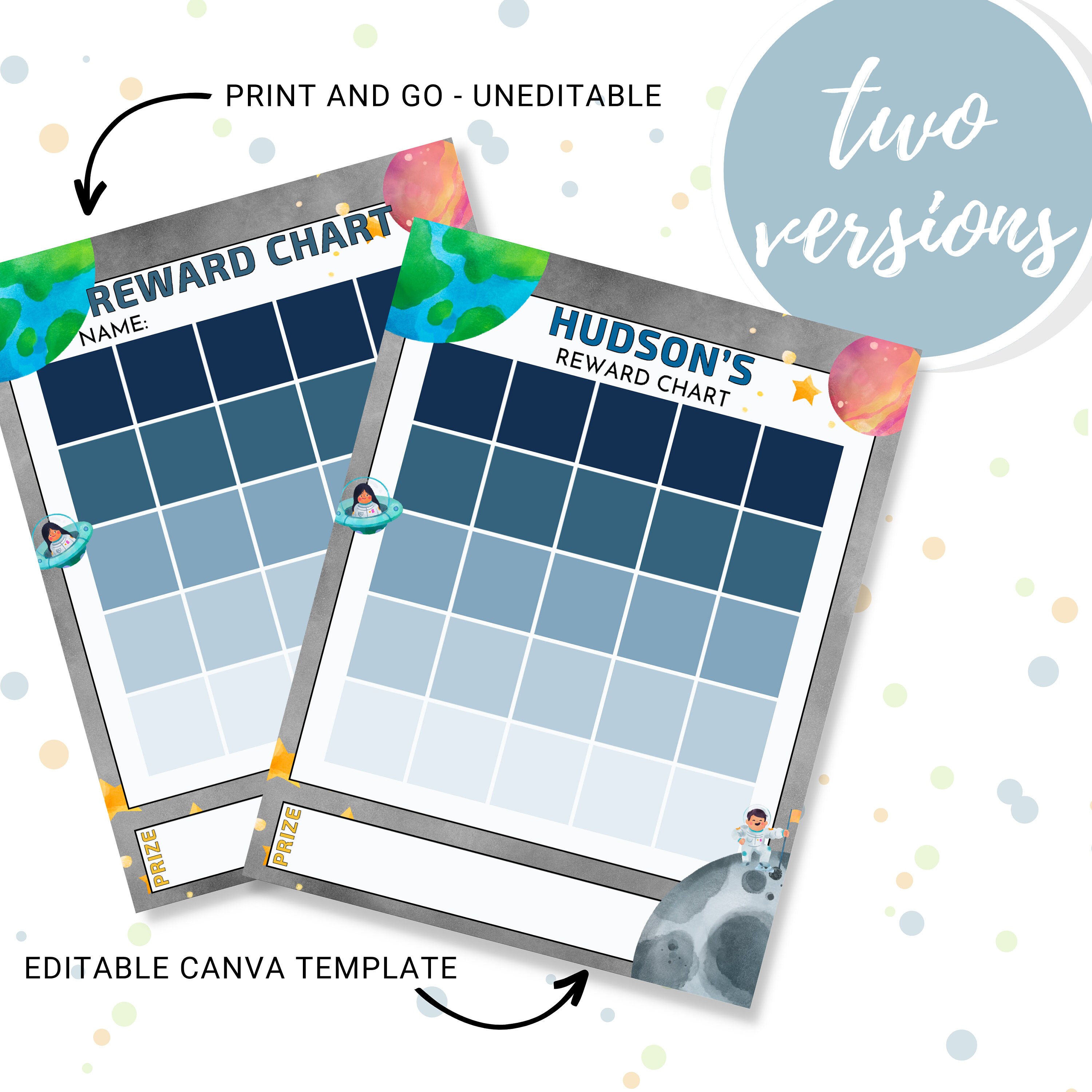 Kids Reward Chart, Printable Reward Chart for Kids, Sticker Chart ...