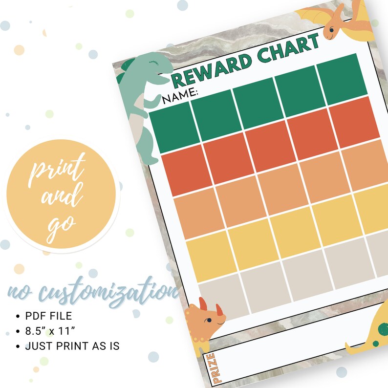 Kids Reward Chart, Printable Reward Chart for Kids, Sticker Chart ...