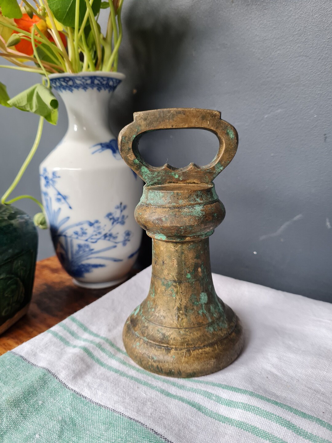 Antique Victorian 4LB Brass Weight - Etsy Australia
