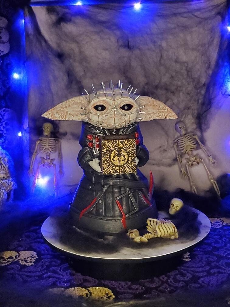 Hellraiser Pinhead/ Grogu Figurine - Etsy
