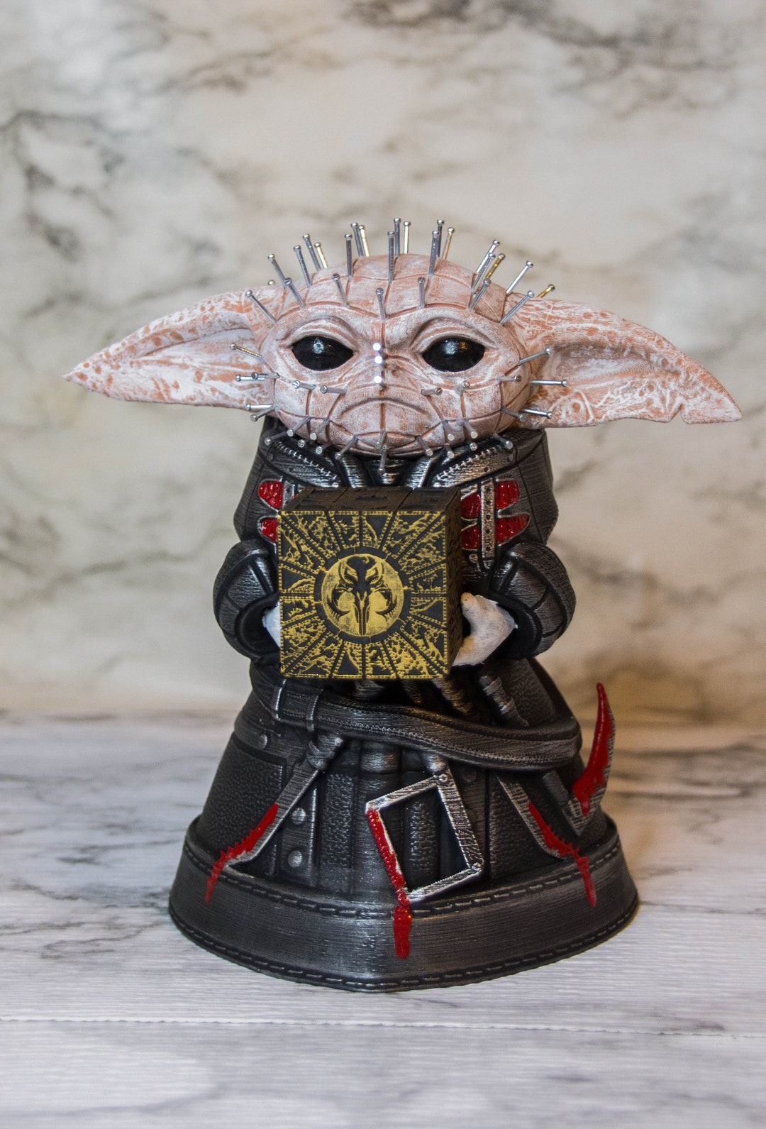 Hellraiser Pinhead/ Grogu Figurine - Etsy
