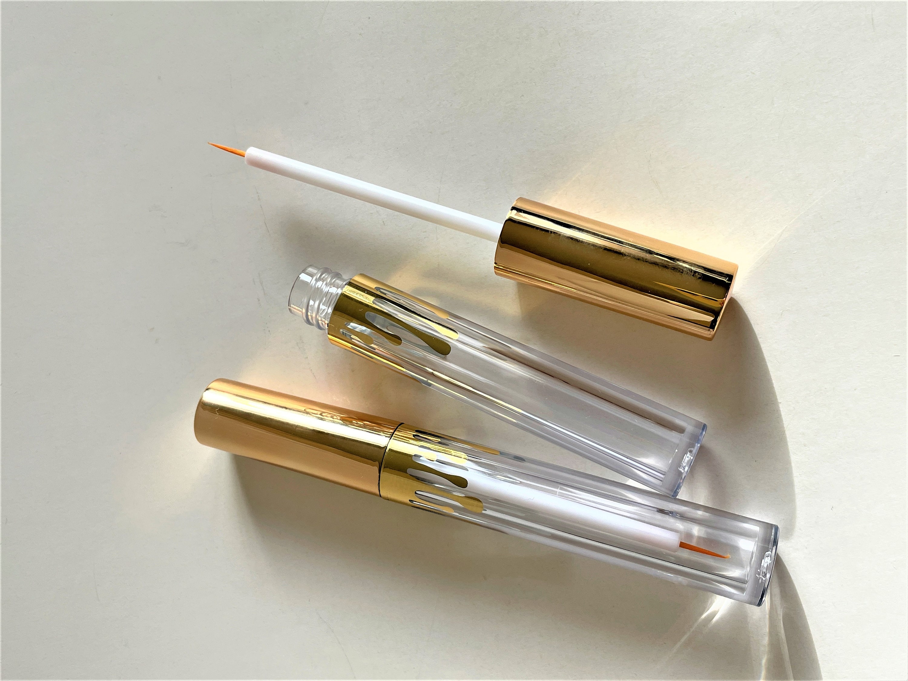 Empty 4ml Gold Drip Eyelash Serum Tube, Eyelash Serum Bottle, Eyelash ...