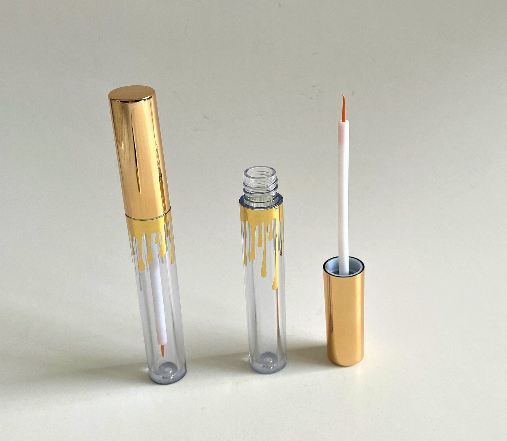 Empty 4ml Gold Drip Eyelash Serum Tube, Eyelash Serum Bottle, Eyelash ...