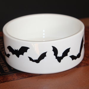 Black Bats Design Personalised Pet Bowls, Cat & Dog Food Bowls ...