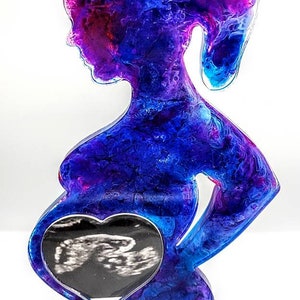 Custom Pregnant Mama Resin Ultrasound Picture Frame Pregnancy-baby FREE ...