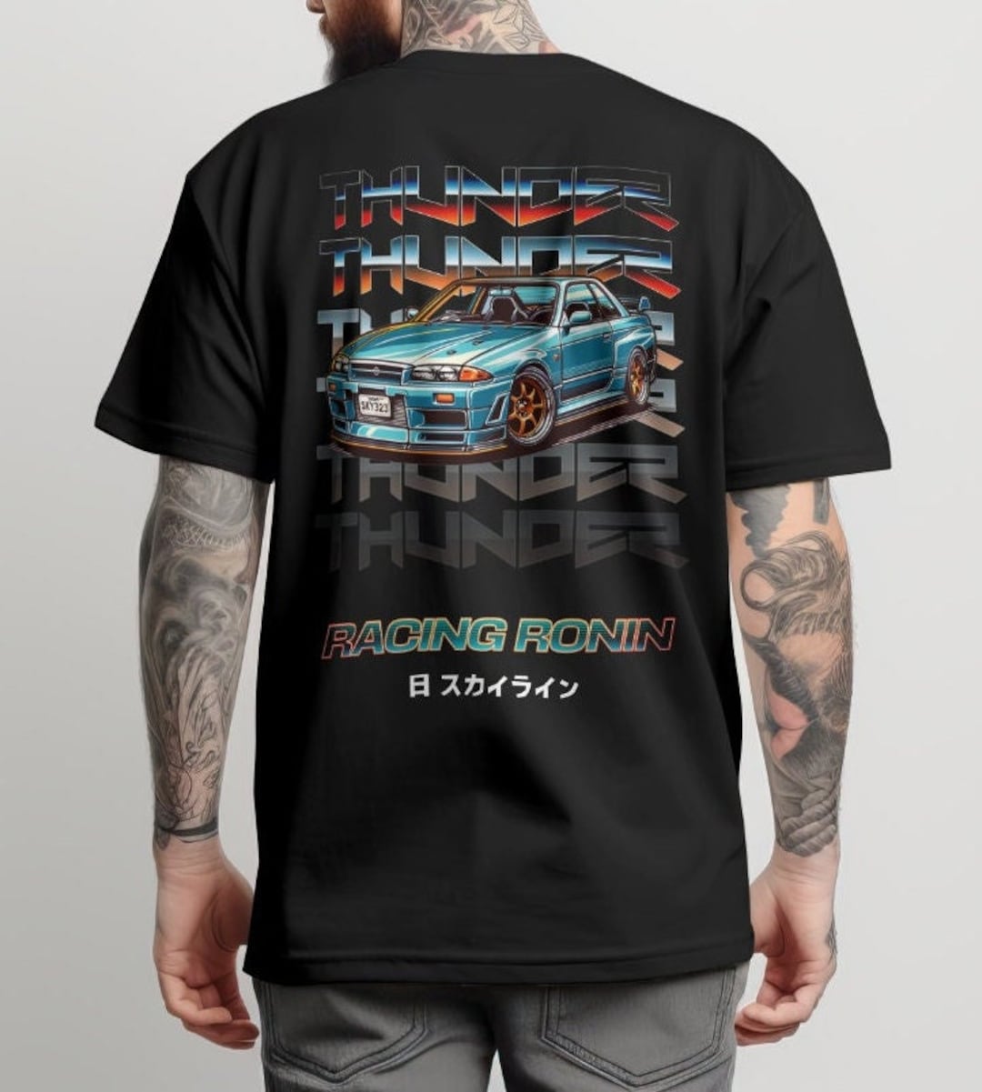Retro Car Lover Apparel Car Graphic Tee JDM Car T-shirt Cool Racer ...