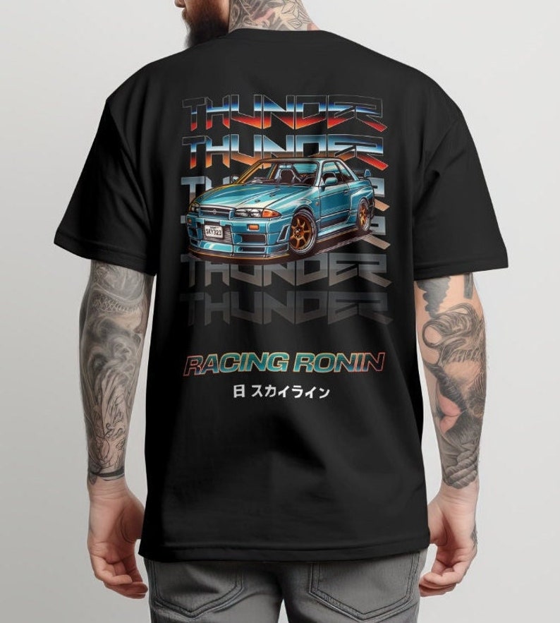 Retro Car Lover Apparel Car Graphic Tee JDM Car T-shirt Cool Racer ...