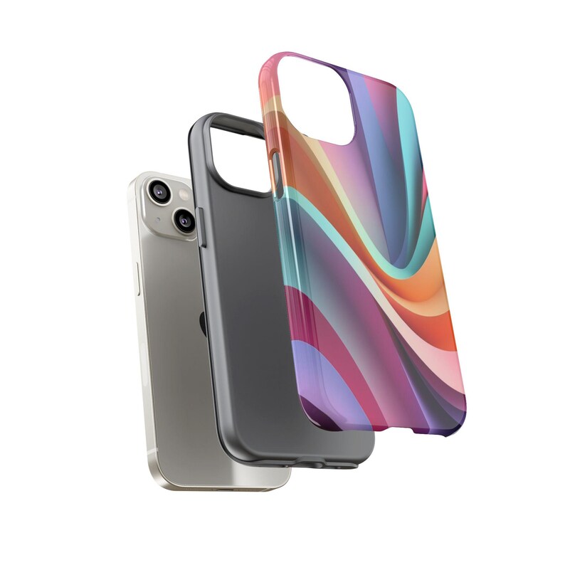 Colorful Swirls Tough Phone Case Perfect for iPhone Samsung Galaxy ...