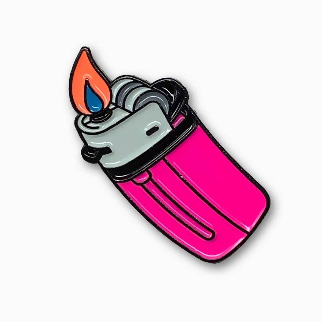 Mini Lighter - Enamel Pin - Etsy