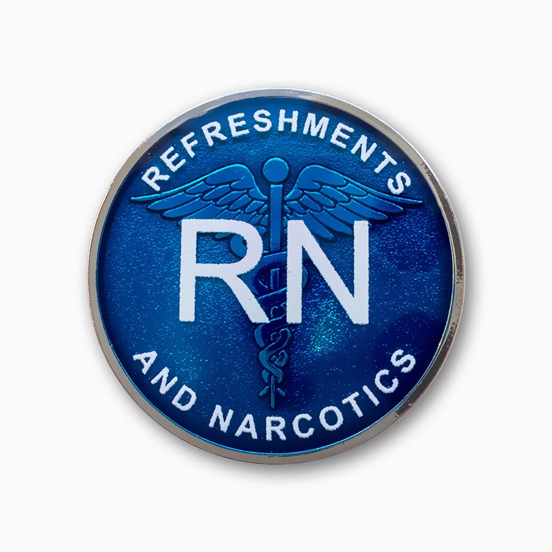 Refreshments and Narcotics - Enamel Pin Nurse/ Medical/ Gift/ Medical ...
