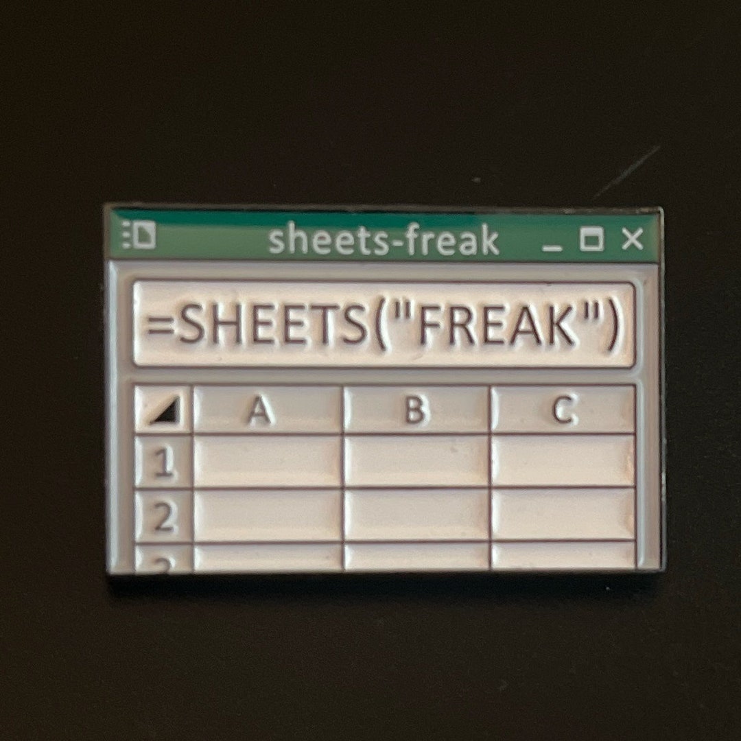 Freak in the Sheets - Excel Ninja Lapel Pin - Etsy