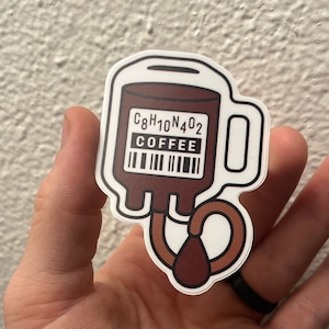Coffee IV Bag - Sticker - Etsy