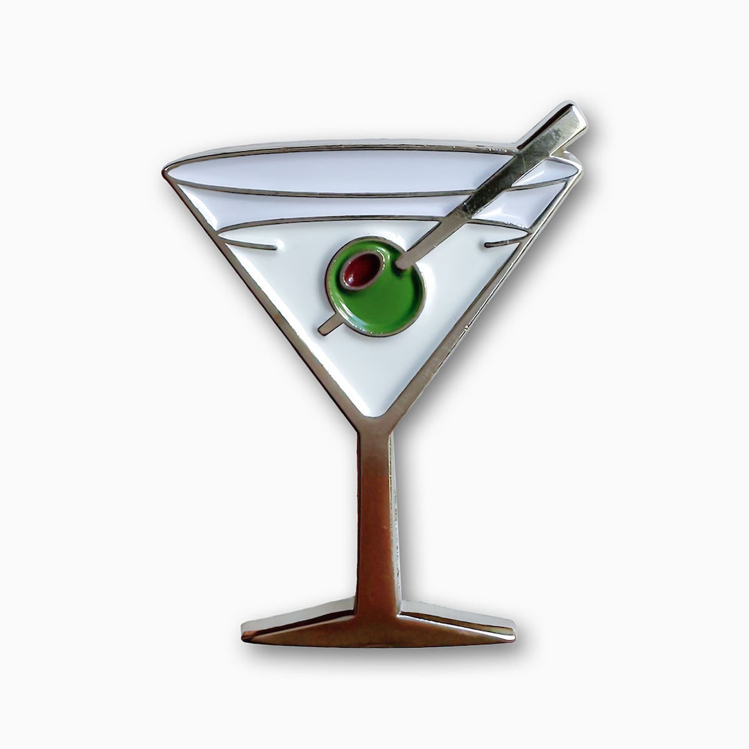 Martini Cocktail - Enamel Pin - Etsy