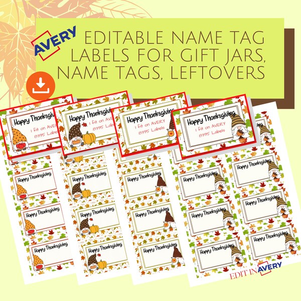 Gnome Gift Tag - Etsy