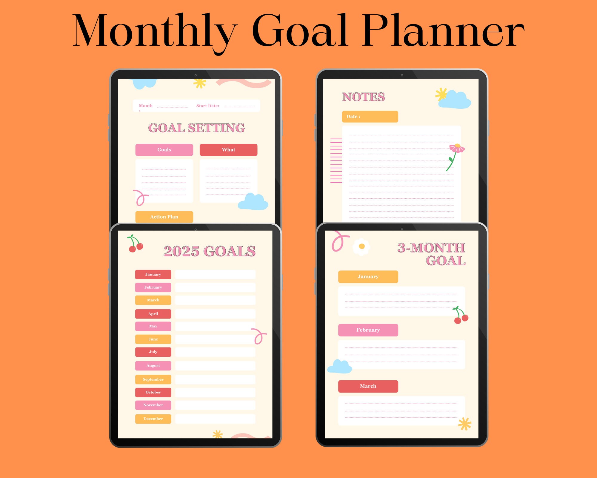 Strategic Success: Printable Goal Setting Planner for Professional ...