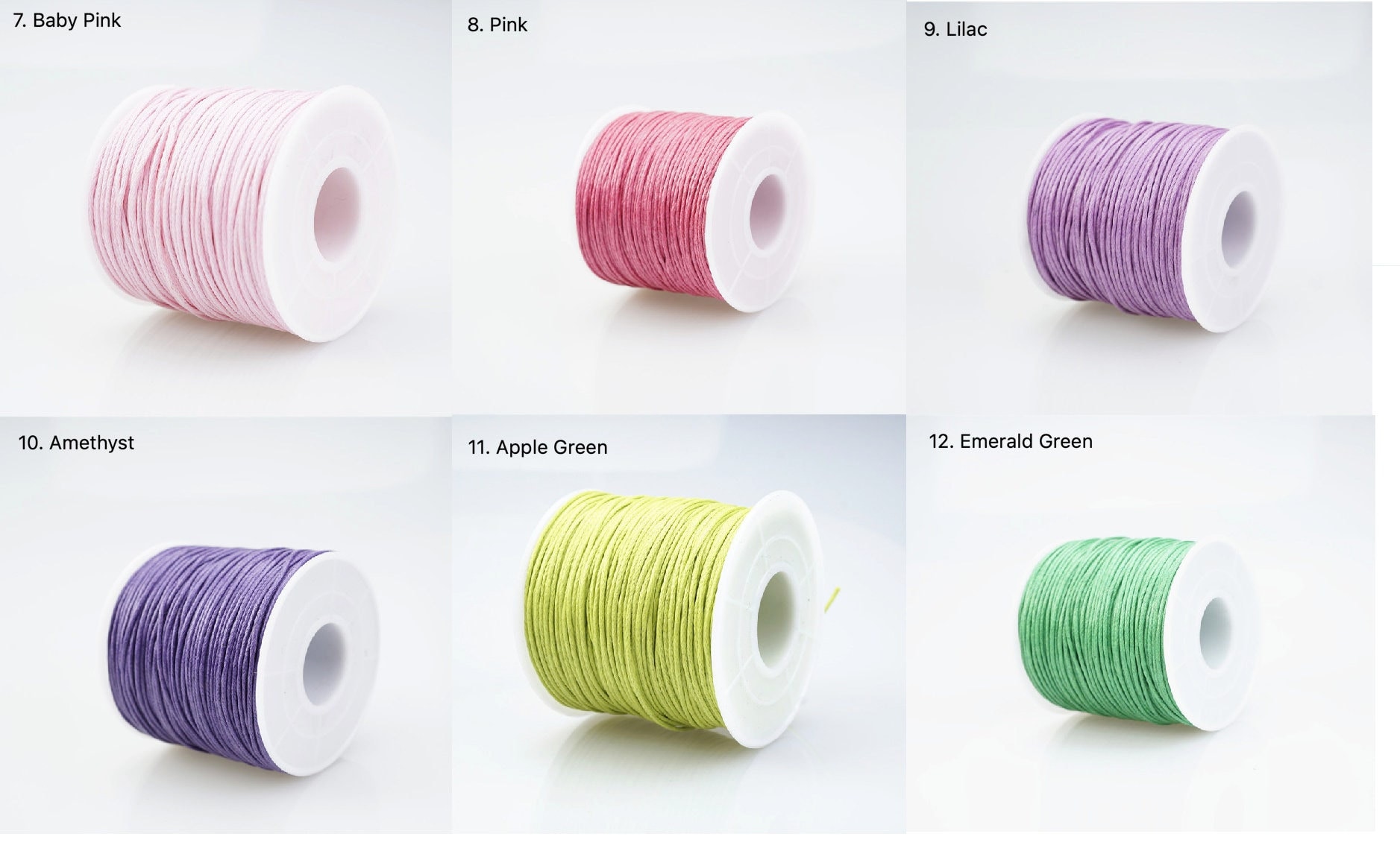 1mm Waxed Cotton Cord String 5m to 20m Jewellery Making - Etsy