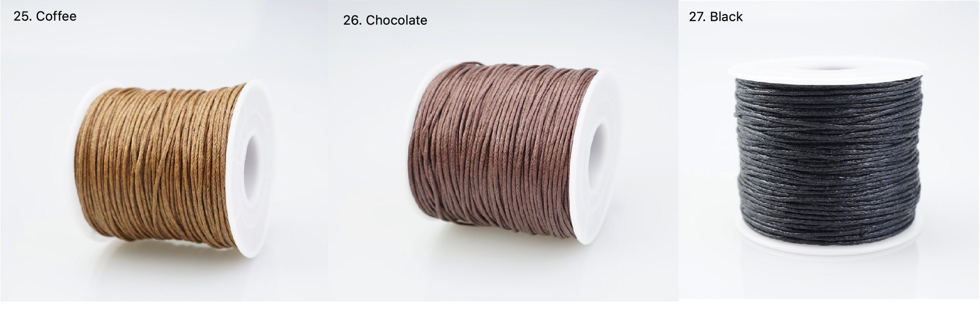 1mm Waxed Cotton Cord String 5m to 20m Jewellery Making - Etsy