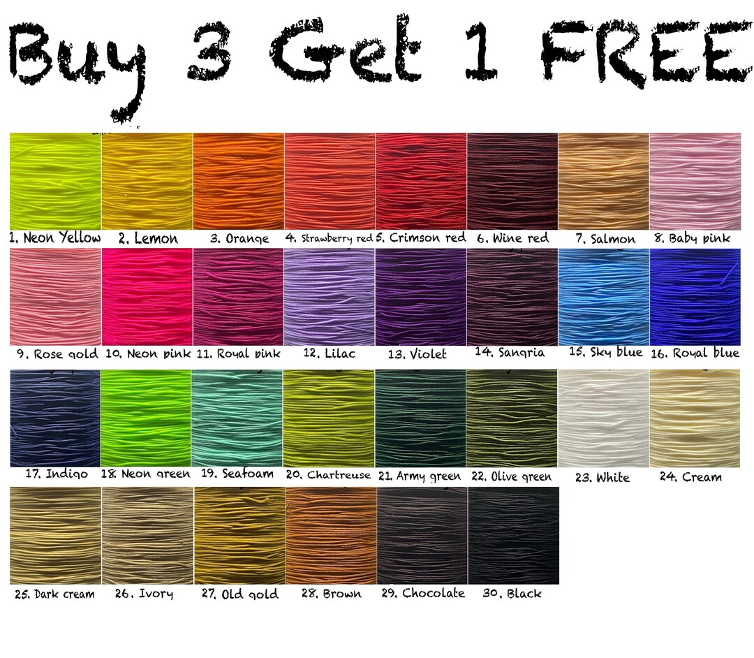 0.4mm Nylon Cord String Thread for Macrame Shamballa Beading UK Seller ...