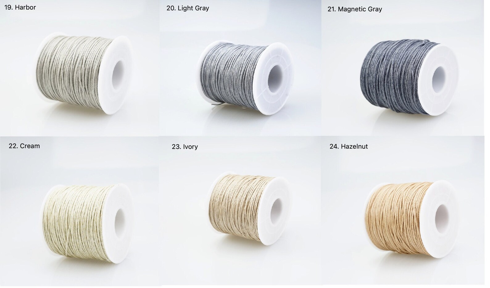 1mm Waxed Cotton Cord String 5m to 20m Jewellery Making - Etsy