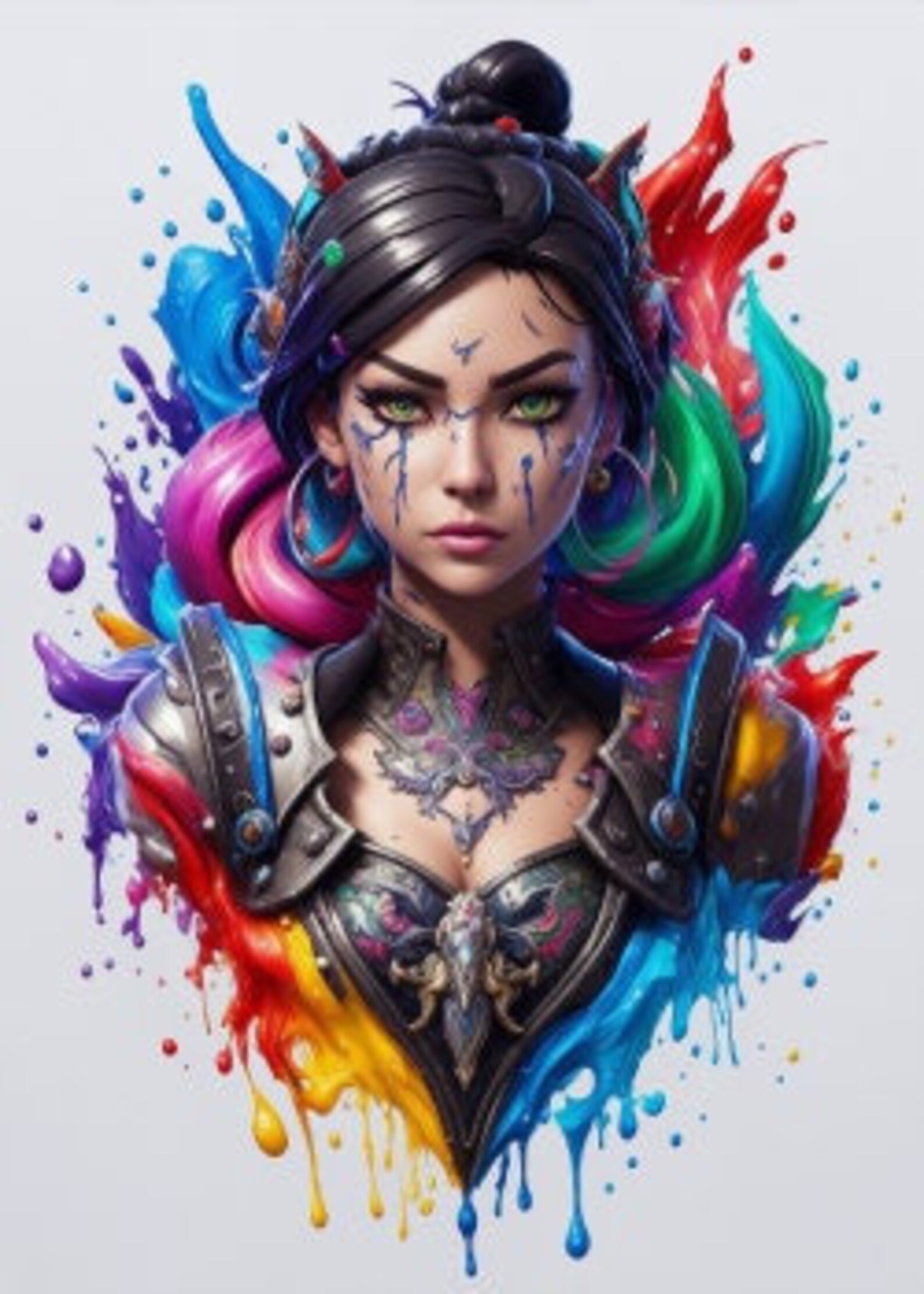 Limited Digital File of Female Character 1344 X 1744px - Etsy