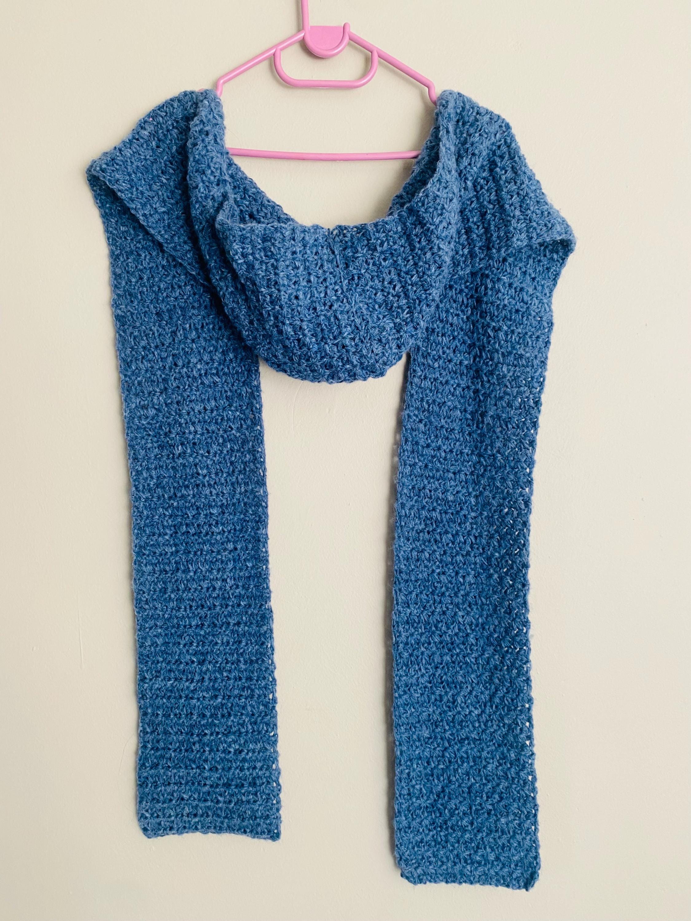 Crochet Hooded Scarf/ Rounded Hoodie - Etsy