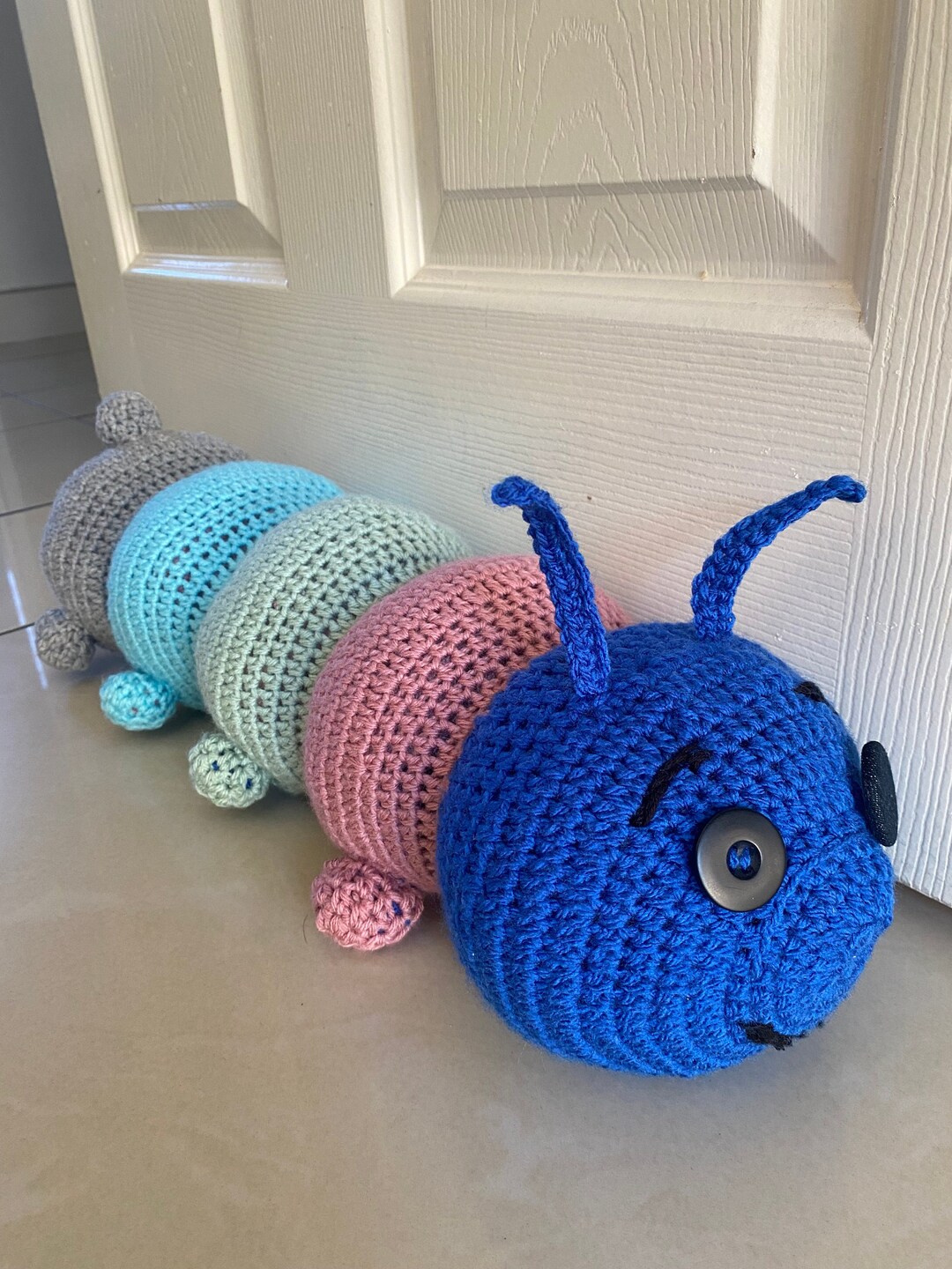 Crochet Doorstop or Plushie “milli the Pede” - Etsy