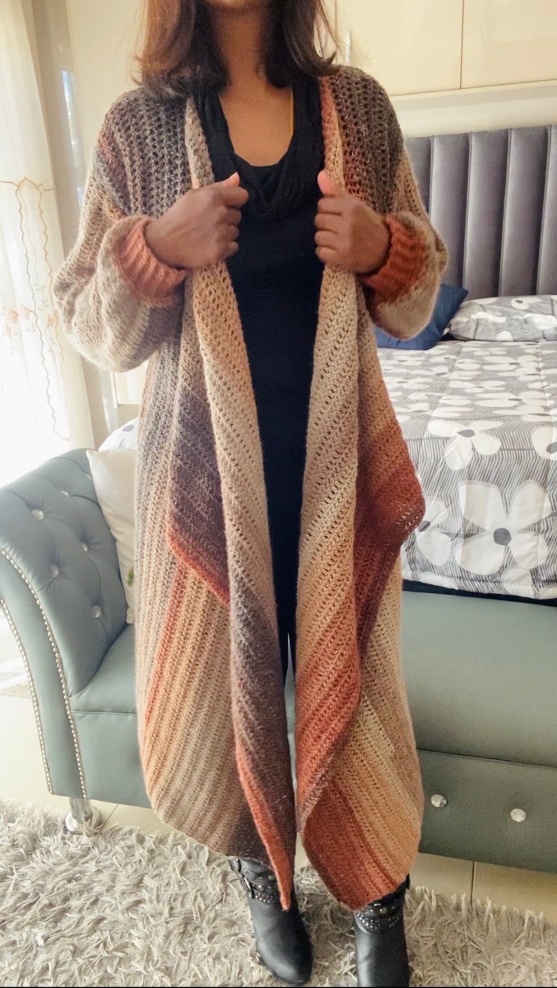 Easy Crochet Drape Cardigan - Etsy