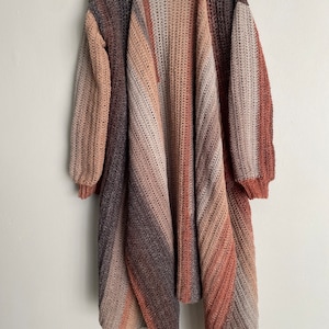 Easy Crochet Drape Cardigan - Etsy