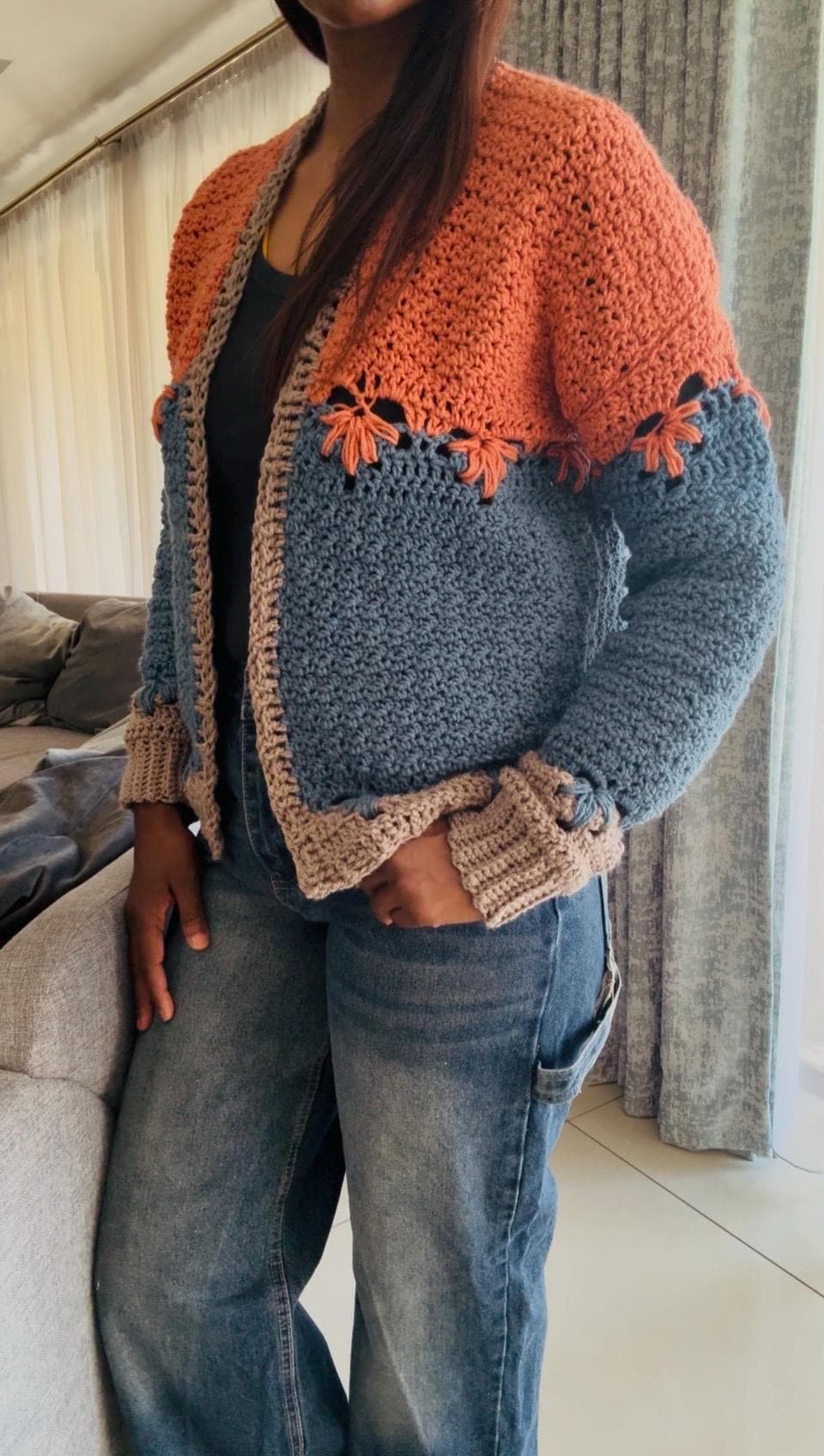 Crochet EDS/ Lemon Peel Cardigan - Written Pattern in English - Etsy
