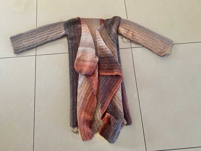 Easy Crochet Drape Cardigan - Etsy