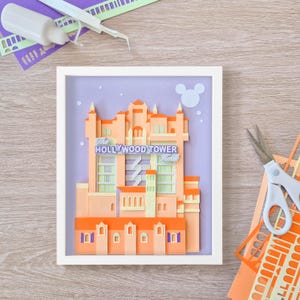 Magical Attraction Tower Hote Papercut Cricut Template. SVG File and ...