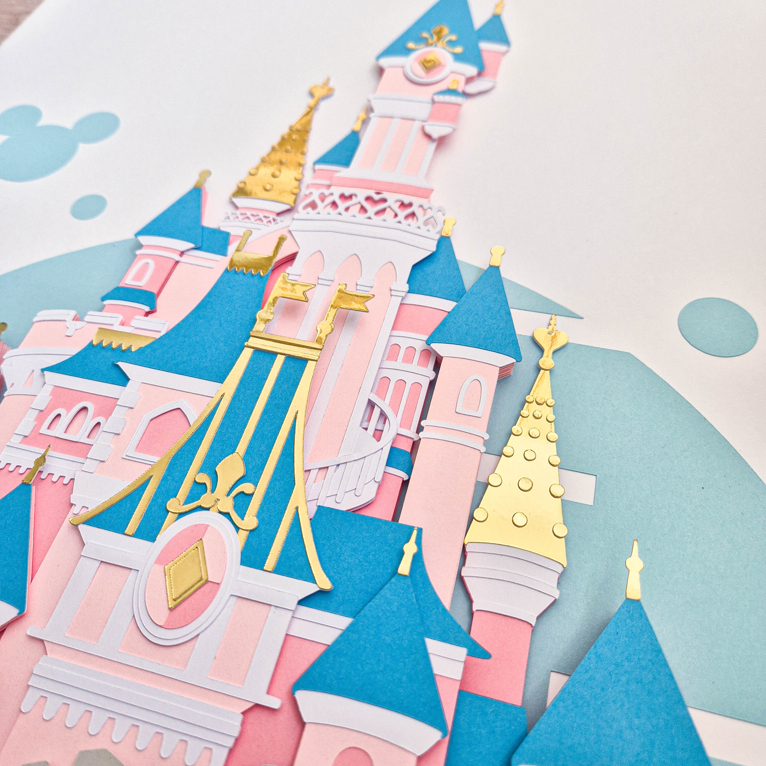 Detailed Magical Castle Paris Inspired Papercut Cricut Template. SVG ...
