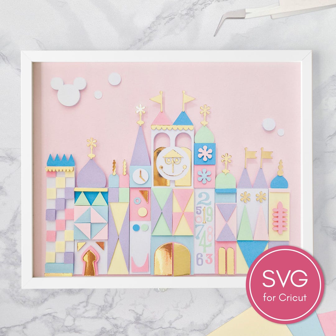 Magical Attraction Small World Papercut Template. SVG File and Pdf With ...