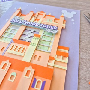 Magical Attraction Tower Hote Papercut Cricut Template. SVG File and ...
