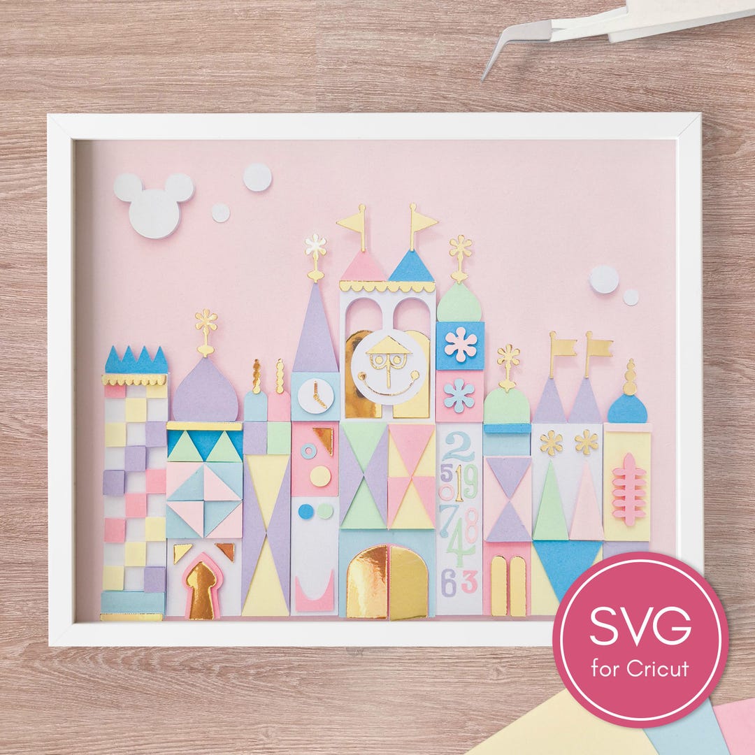 Magical Attraction Small World Papercut Cricut Template. SVG File and ...