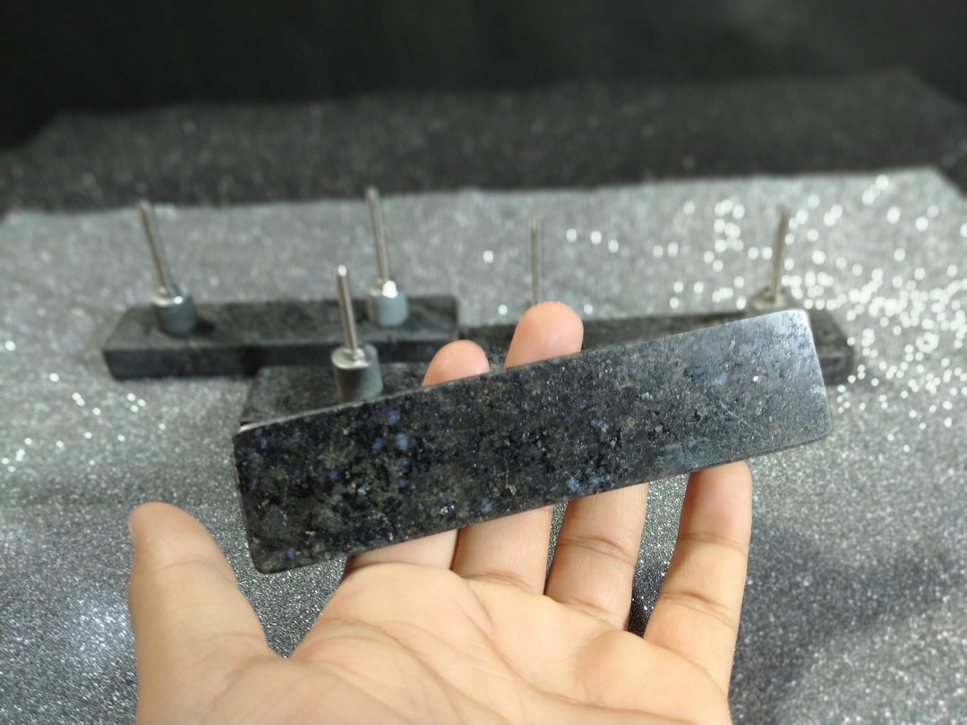 Set of Elegant Graynite Stone or Marble Drawer Pulls, Cabinets ...