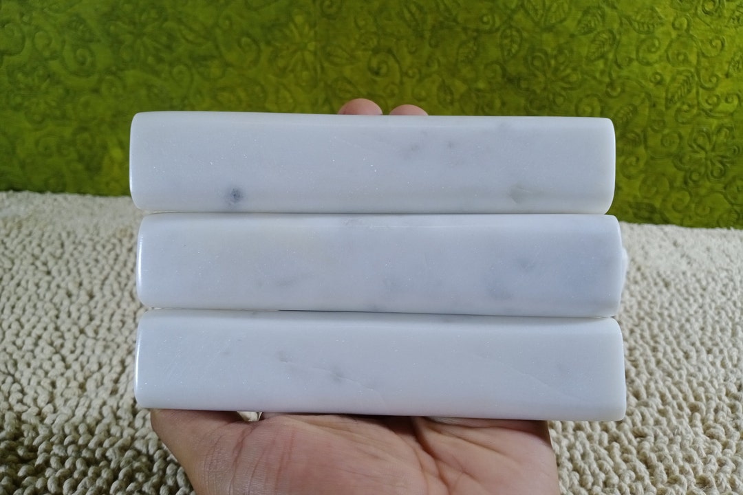 Set of Elegant White Stone or Marble Unique Design Beautifull Handles ...