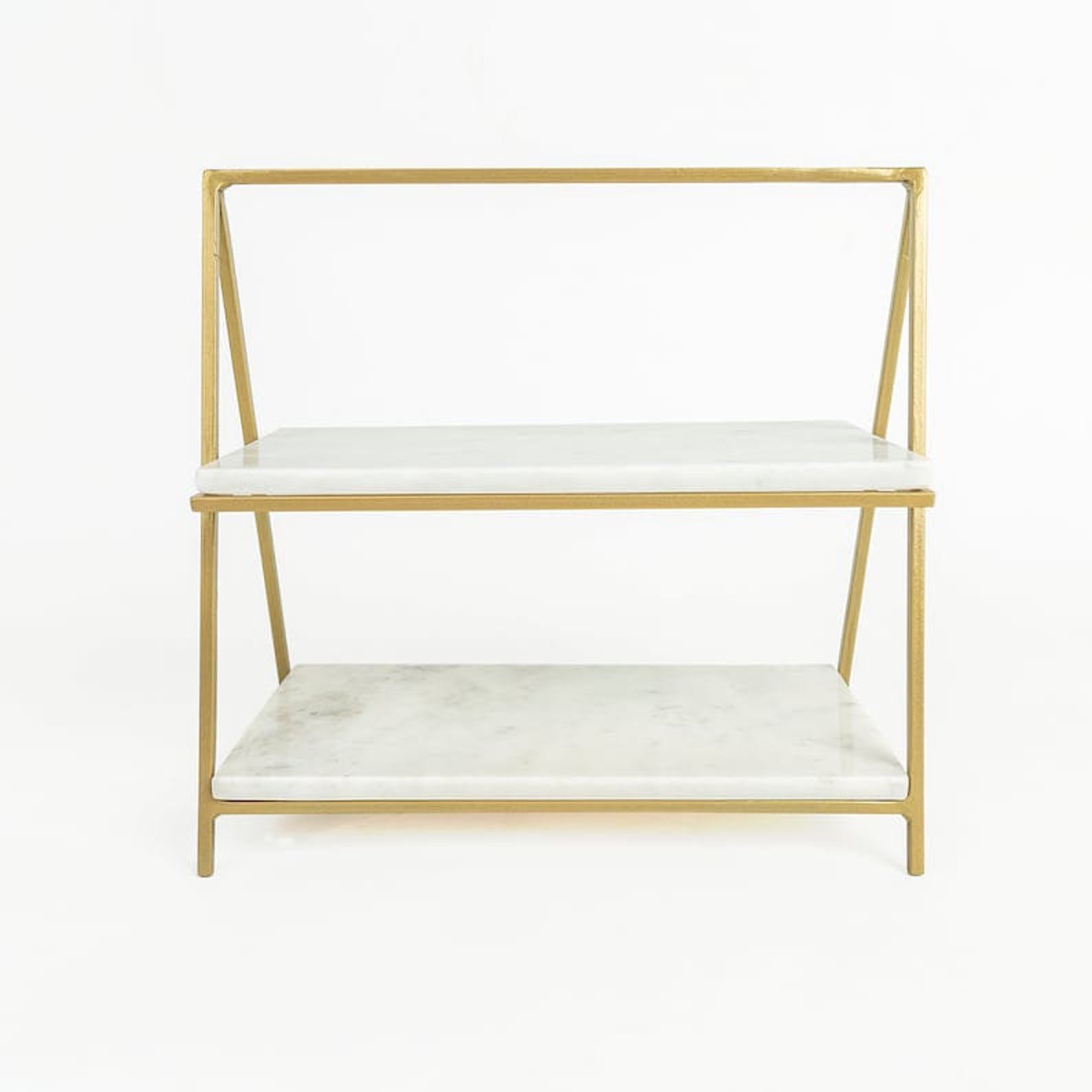 White Marble 2-tier Server Pastry Stand in Marble Marble Tray Marble ...