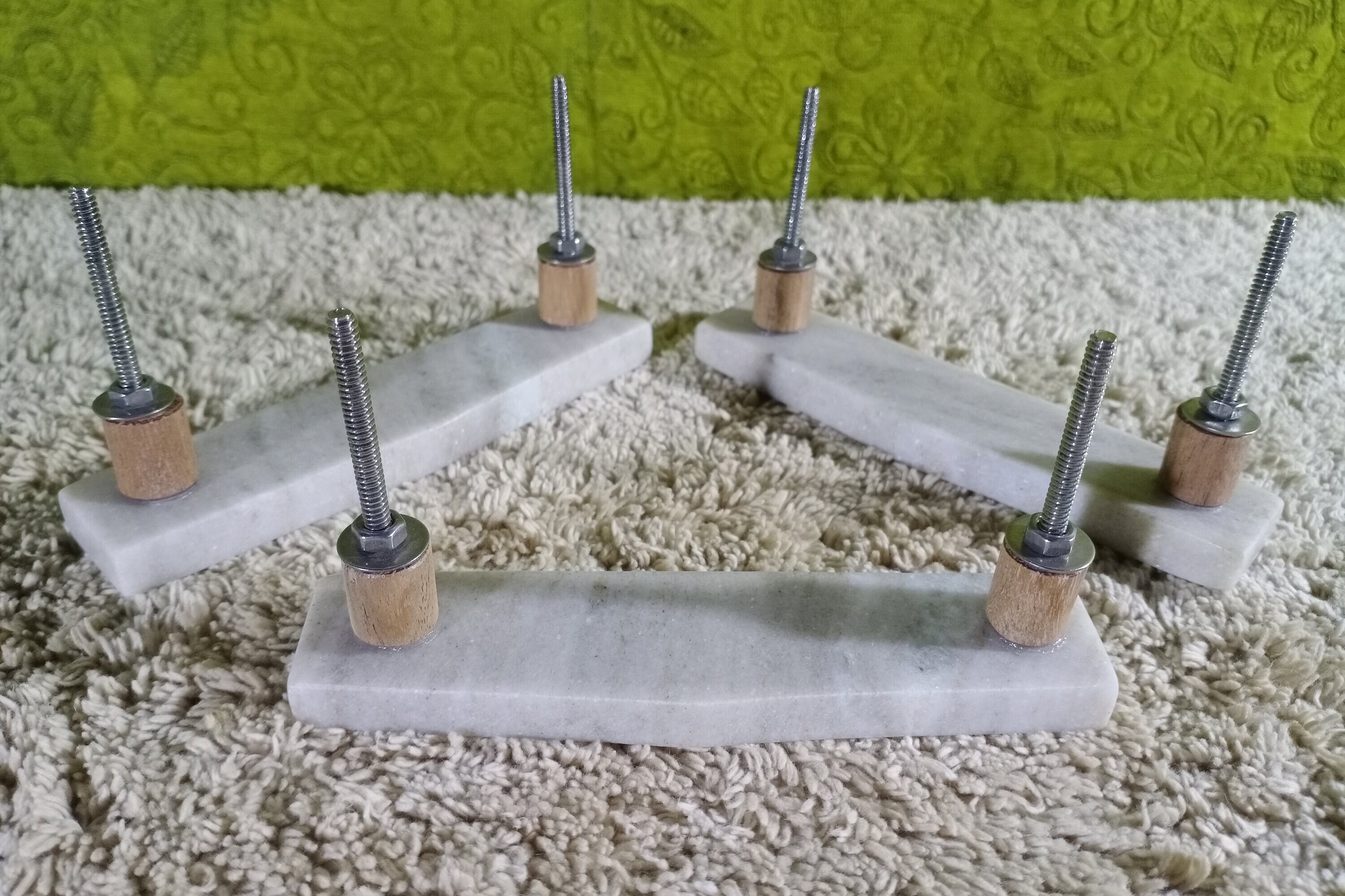 Set of Elegant Beige Marble Stone Drawer Pulls Cabinets - Etsy