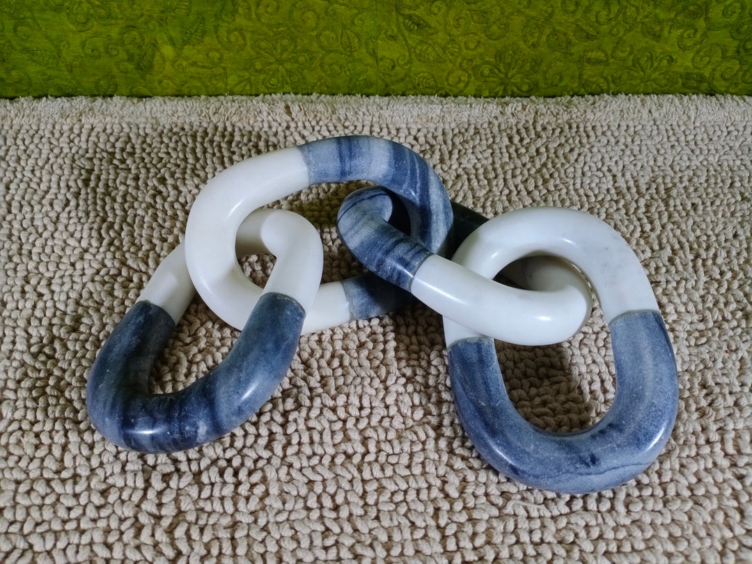 White & Grey Marble Chain Link Decoration Explore Now - Etsy