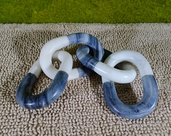 Marble White Chain Link Decoration - Etsy
