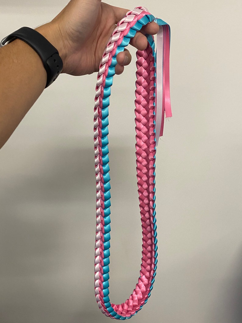Trans Pride Flag Double Ribbon Lei - Etsy