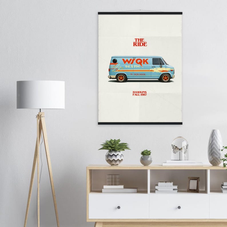 WSQK / The Ride inspiré de Stranger Things - Poster classique en papier ...