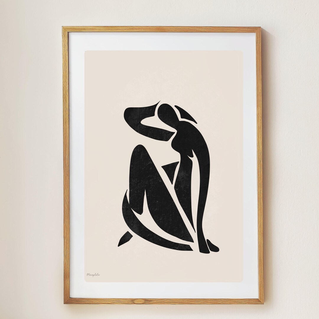 Black and White Woman Printable Poster, Gallery Wall Art Print ...