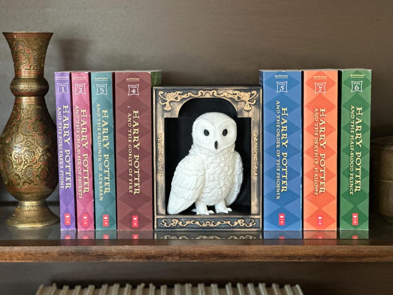 Snowy Owl Book Nook: Hedwig Inspired DIGITAL FILE- STL and .3mf - Etsy