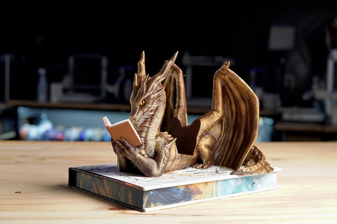 Ancient Dragon Book & Tablet Display DIGITAL FILE- STL and .3mf - Etsy