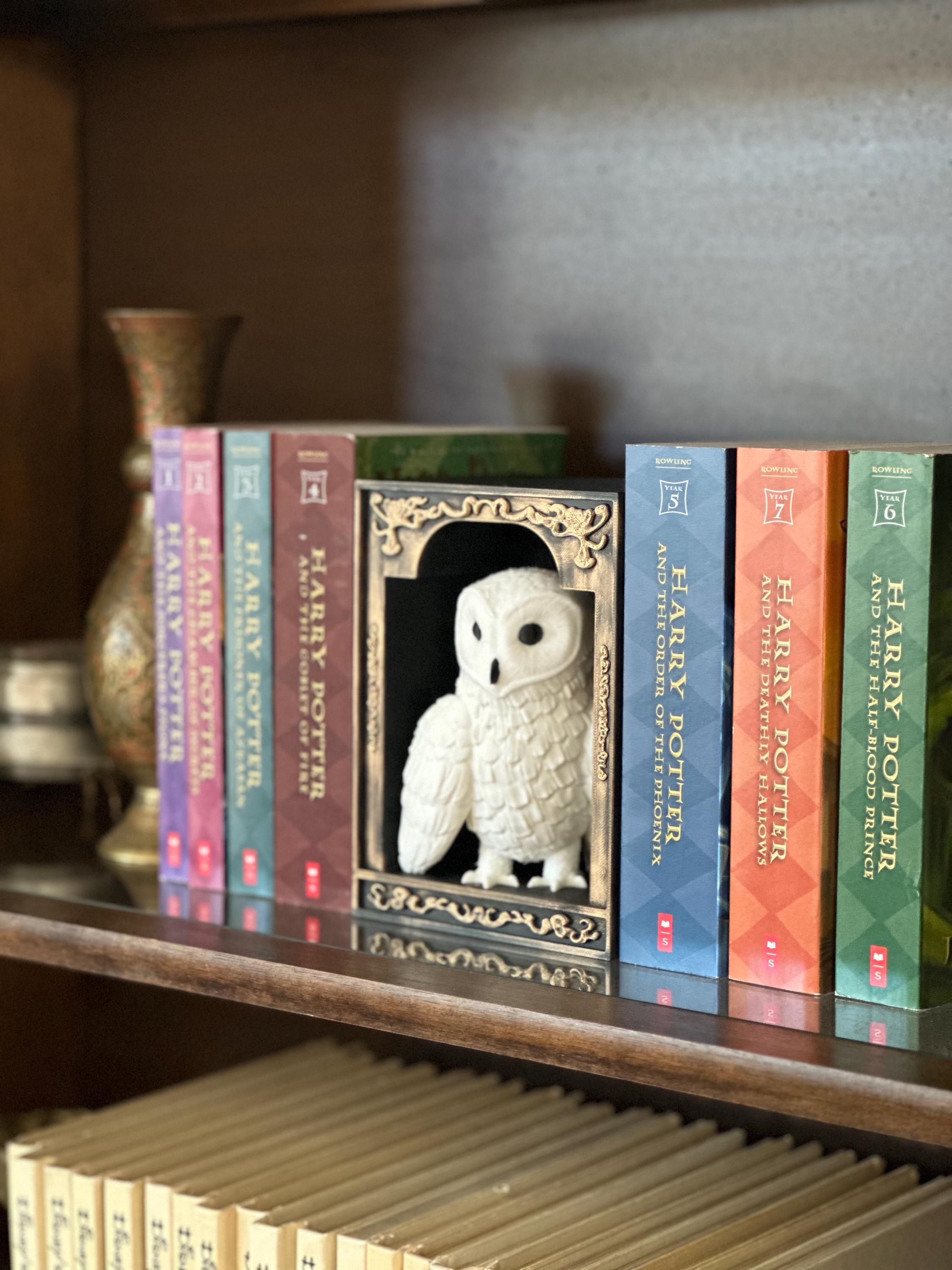 Snowy Owl Book Nook: Hedwig Inspired DIGITAL FILE- STL and .3mf - Etsy