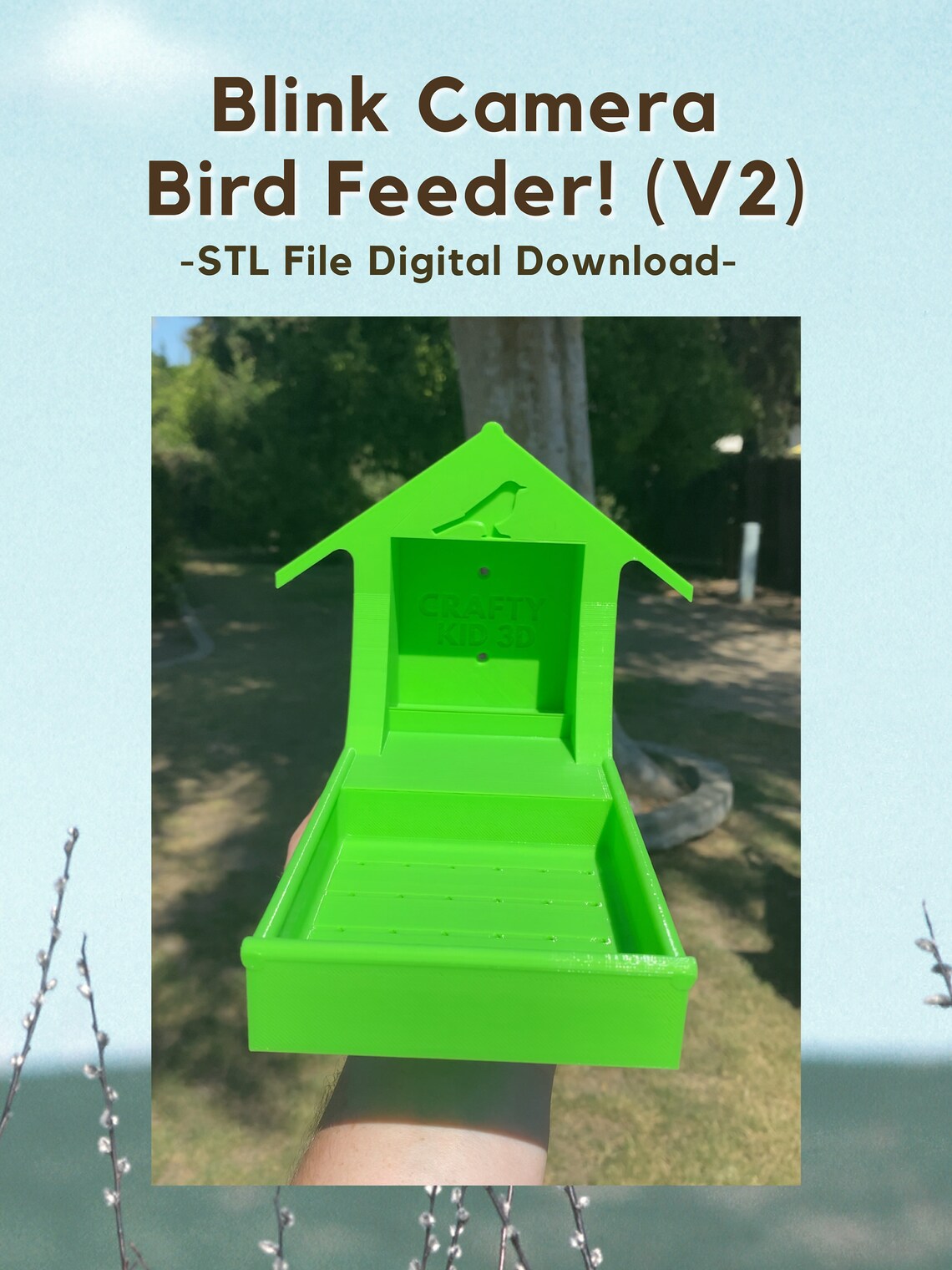 Blink Camera Bird Feeder (STL File Digital Download) - Etsy