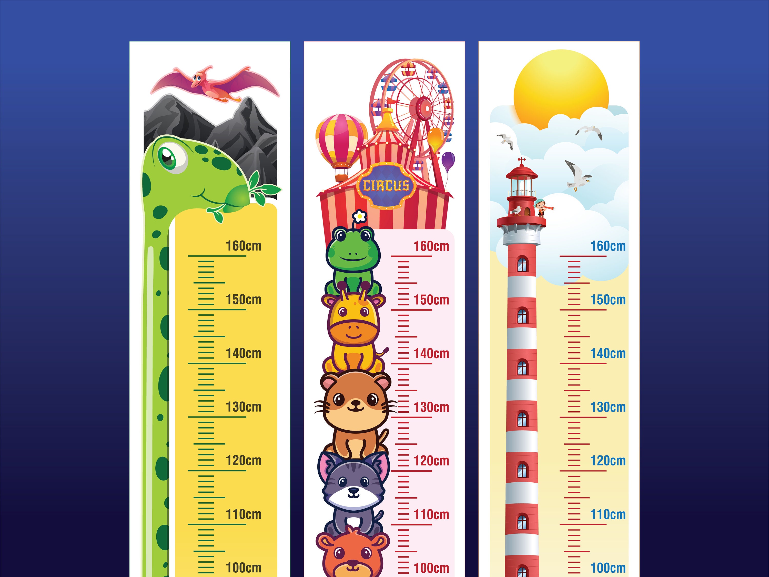Kid Height Chart 5 Pattern Bundles, Height Growth Chart for Children ...