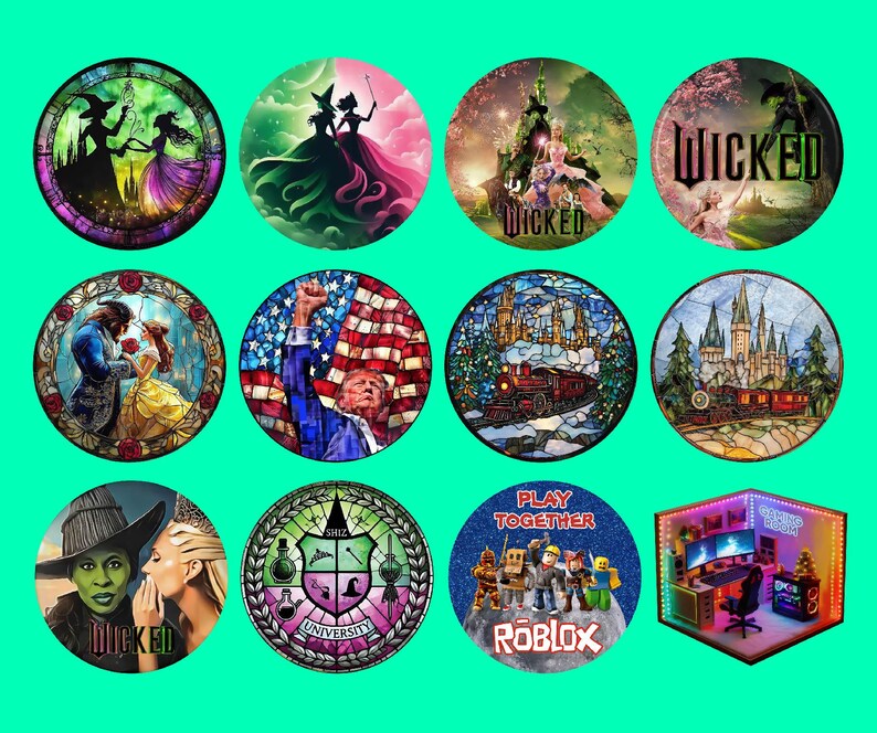 30 Sticker Wicked | Digital Download PNG High Image Quality - Etsy